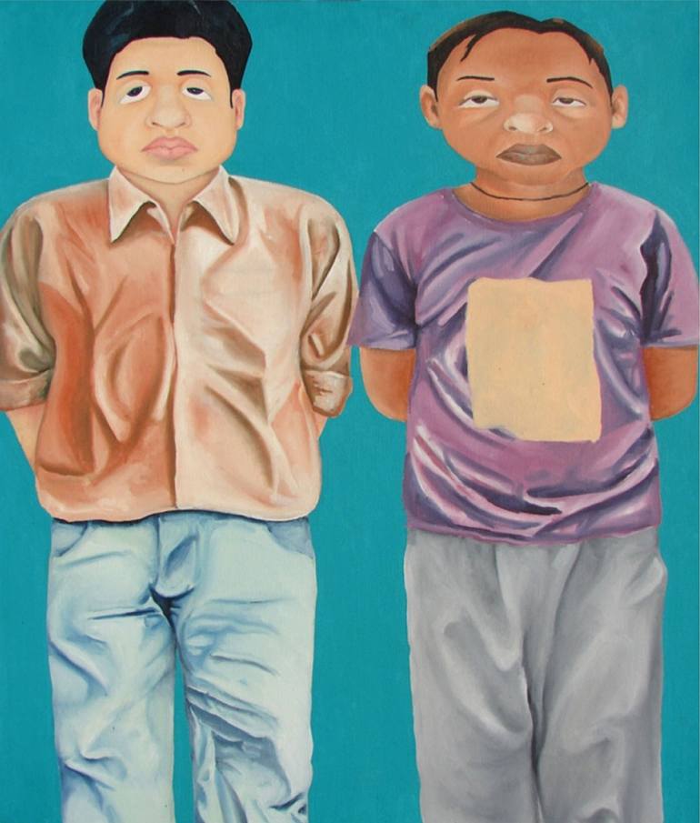 Cousins Painting by Nilotpal D Sinha | Saatchi Art