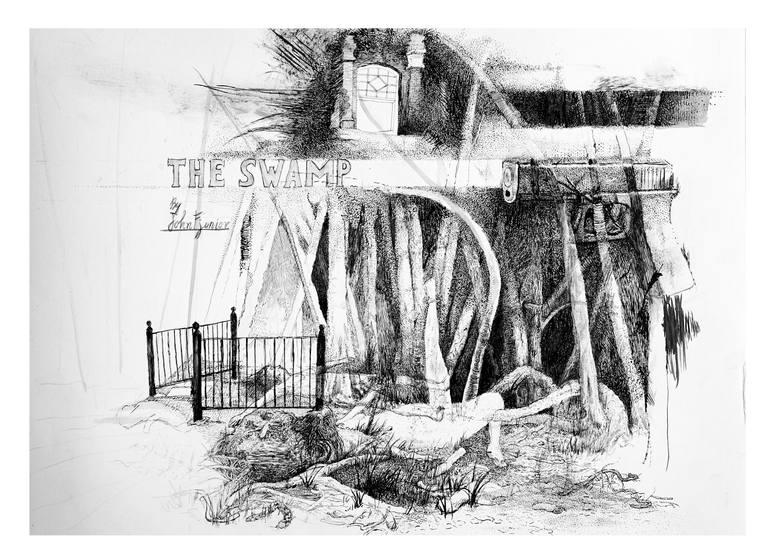 The swamp Drawing by John F Junior Studio | Saatchi Art