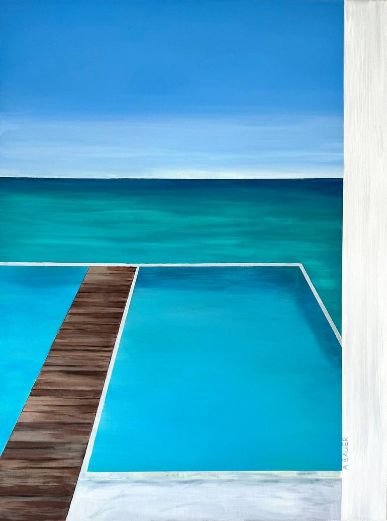 Blue Dream Painting by Alina Bauer | Saatchi Art