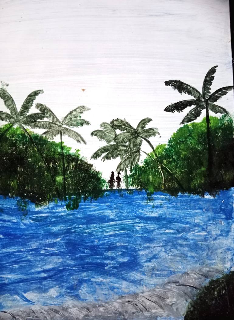 Silent nature Drawing by Helen Pushparaj | Saatchi Art