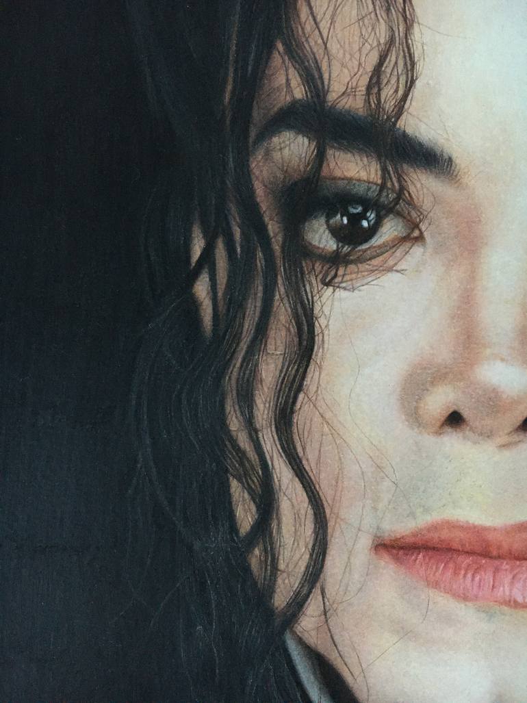 Michael Jackson Portrait Drawing by Inara Qerushi | Saatchi Art