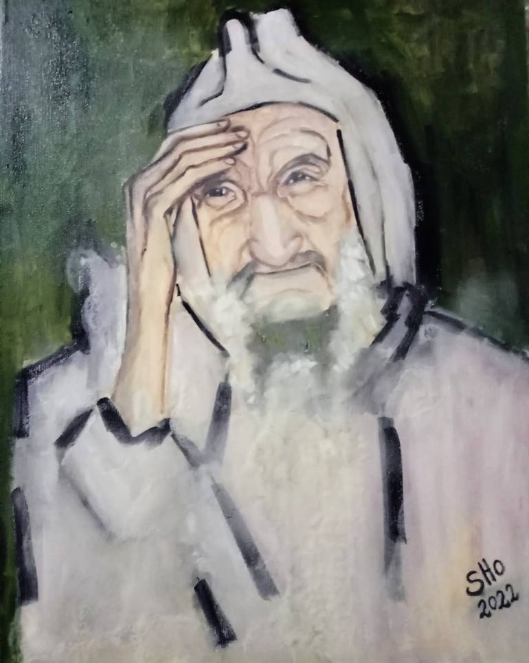 The illustrious righteous man Painting by Oranit Shriki | Saatchi Art