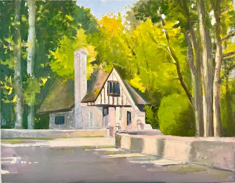 The House on the Corner Painting by Kazem Rezaeian | Saatchi Art