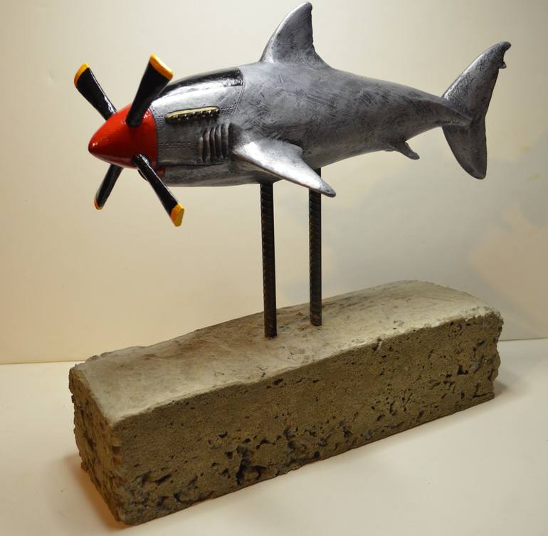 Flying Fish #2 (Squalus Vehiculum Aëronautique - P-51) Sculpture by ...