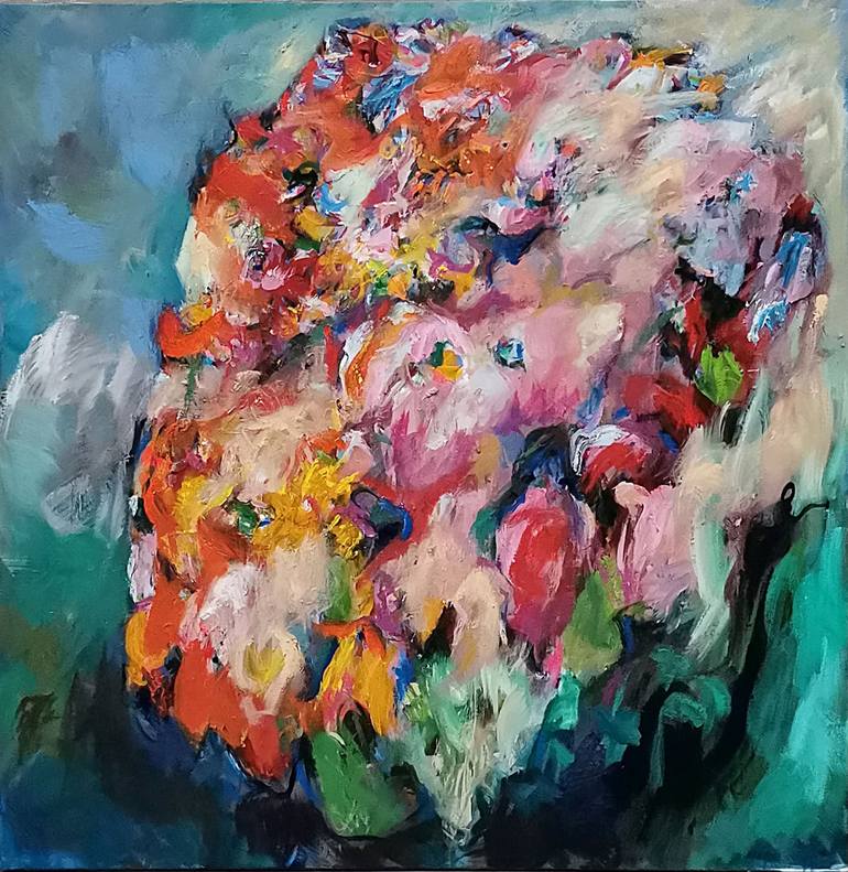 Blossom hotspot Painting by Monika Dittrich-Schneider | Saatchi Art