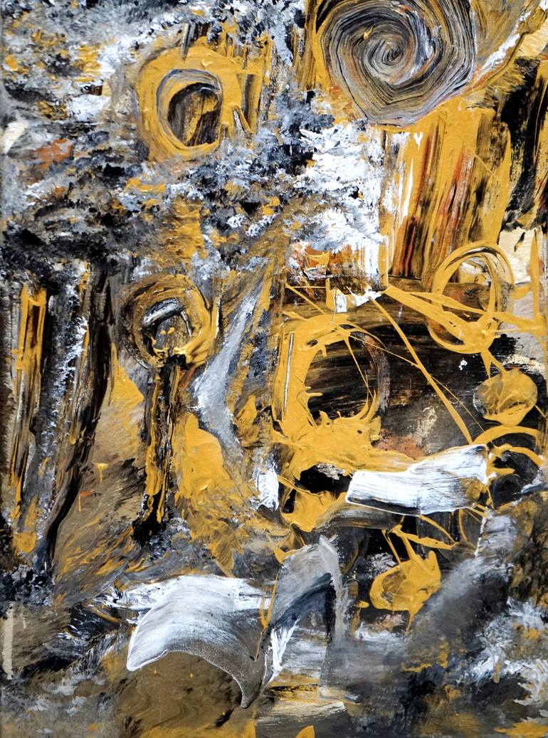 Golden Serial #2 Painting by Wei Xue | Saatchi Art