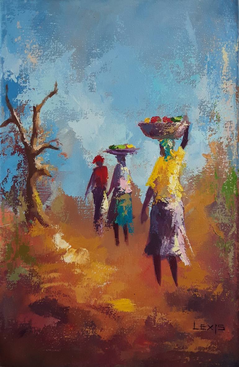 Time and seasons painting Painting by ALEX MENSAH | Saatchi Art