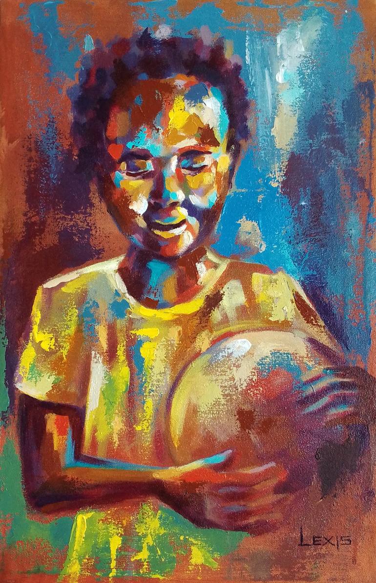 original painting, Play time, playboy, child play Painting by Alex ...
