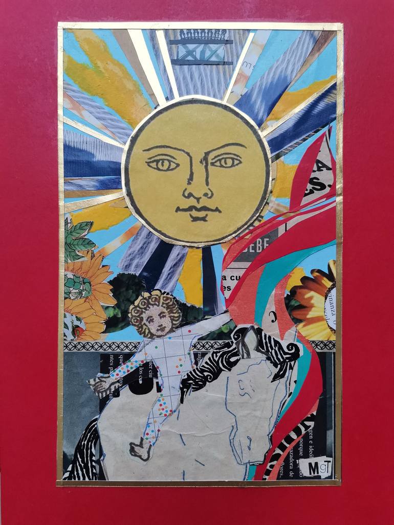 The Sun- SOLD Collage by Maiya Taylor | Saatchi Art
