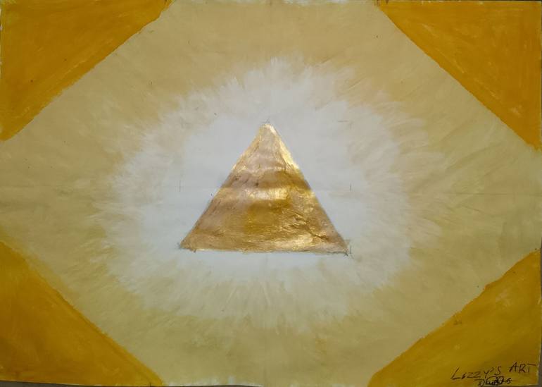 Golden Triangle Painting by Elizabeth Azogu | Saatchi Art
