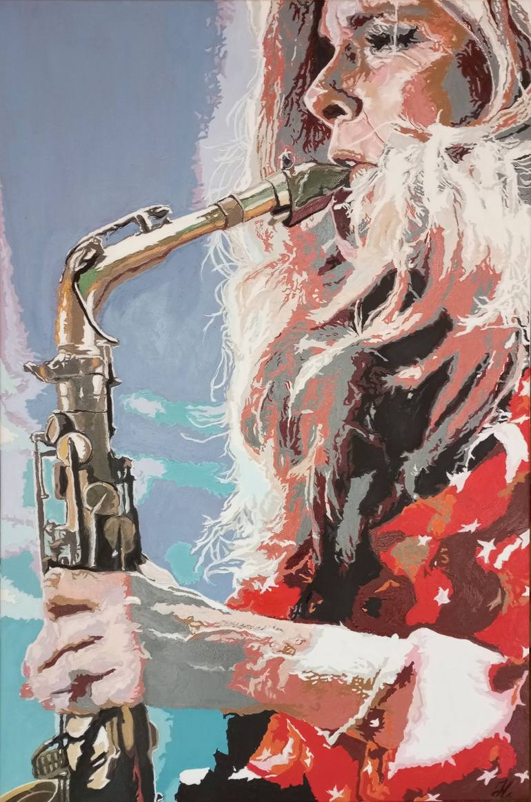 Magique Candy Dulfer Painting by Hans Veltman | Saatchi Art
