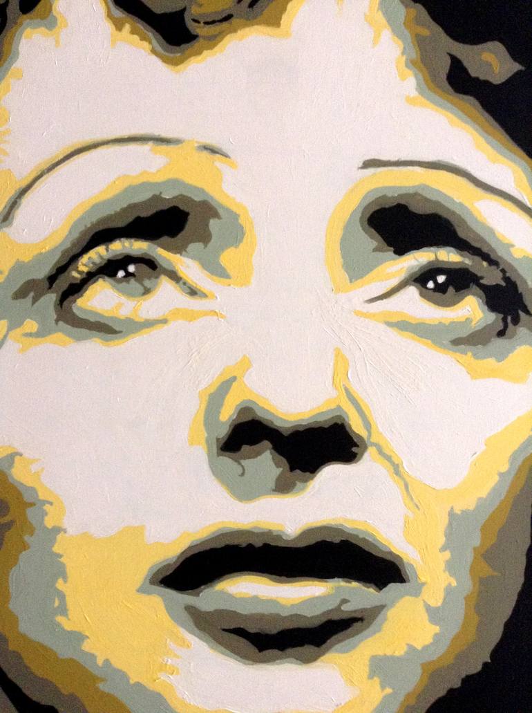 Edith Piaf Pop art Painting by Hans Veltman | Saatchi Art