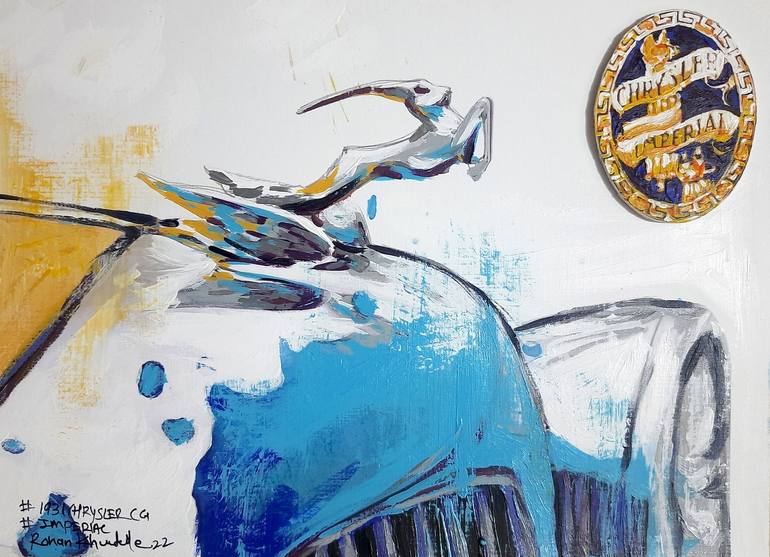 1932 Chrysler Painting by ROHAN KHUNTALE | Saatchi Art