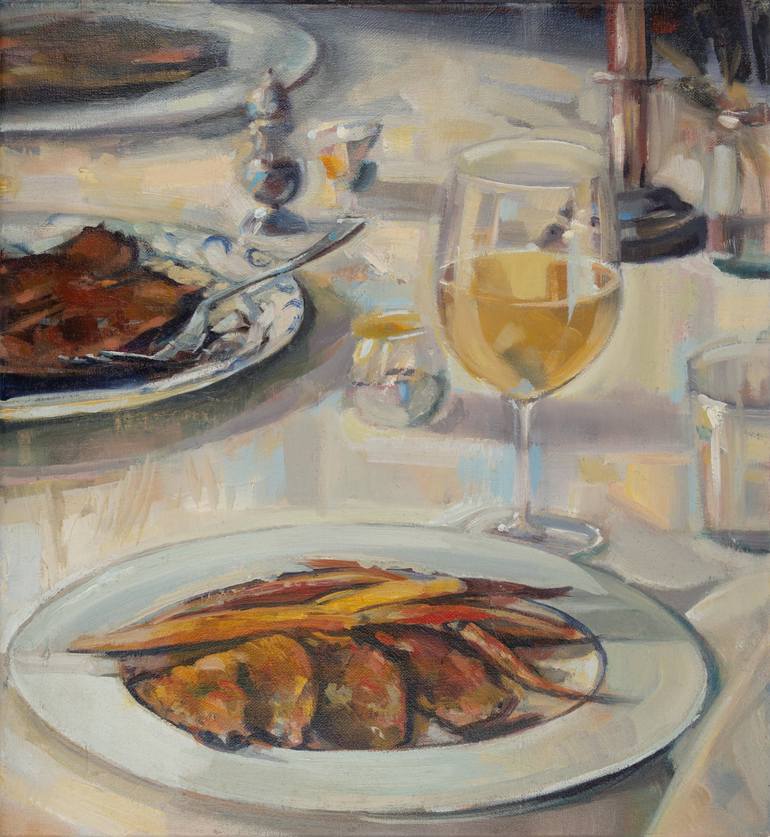 Fine Wine Painting by Pete Cole | Saatchi Art