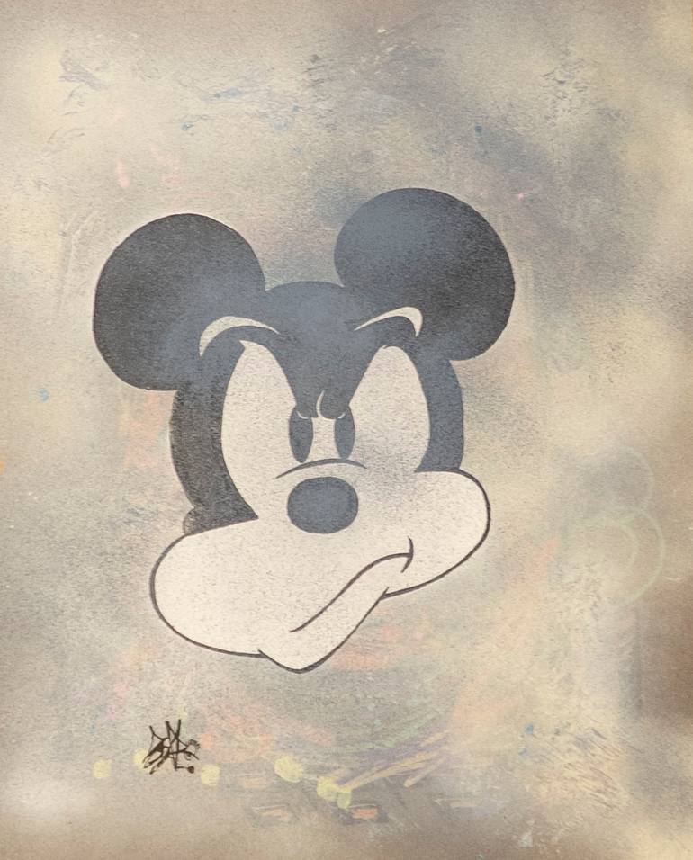 Mean Mickey II Painting by T Sofdforty | Saatchi Art