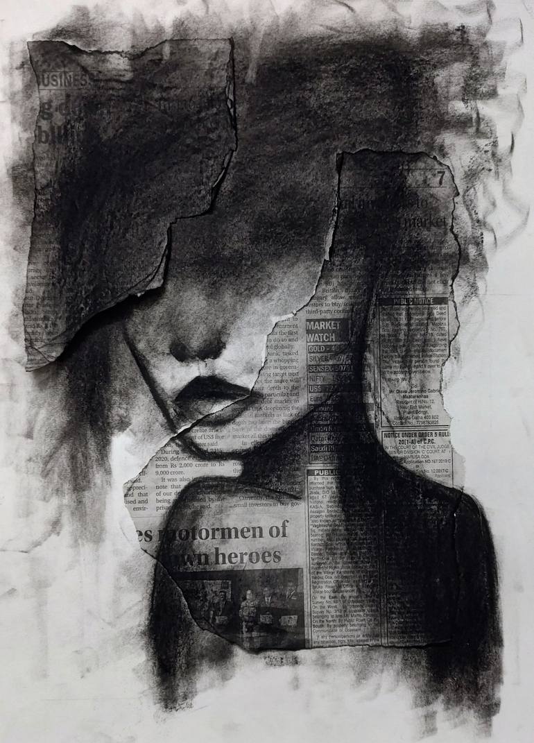IT WILL ALL BE OVER SOON...? Drawing by Sachin Gupta | Saatchi Art