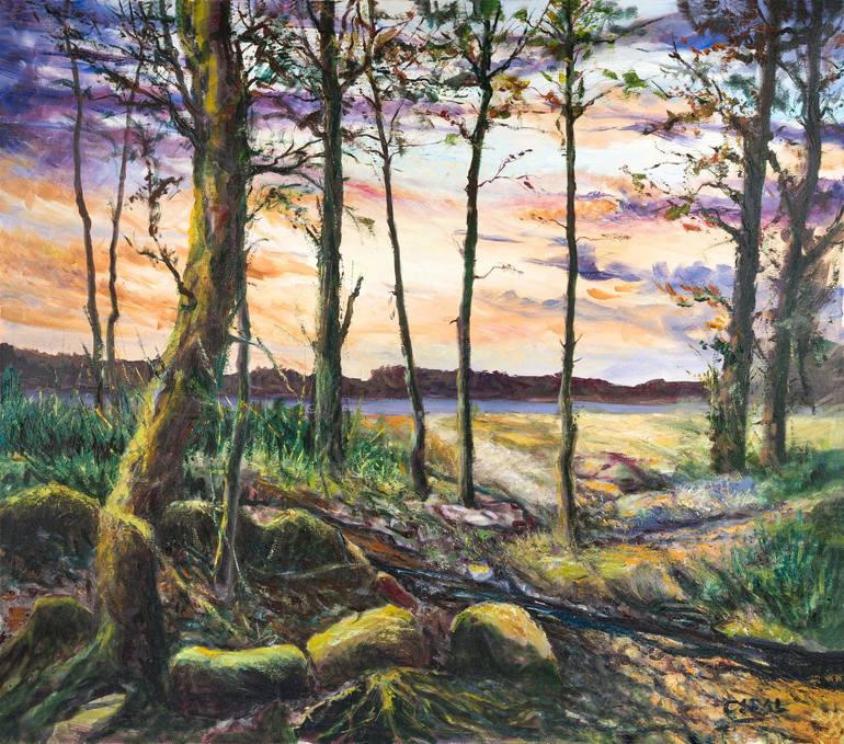 Atardecer Painting by Eduardo Casal | Saatchi Art