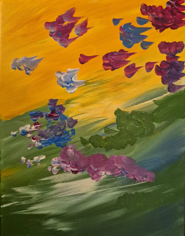 Migratory birds Painting by Ninoslava Miljkovic | Saatchi Art United ...