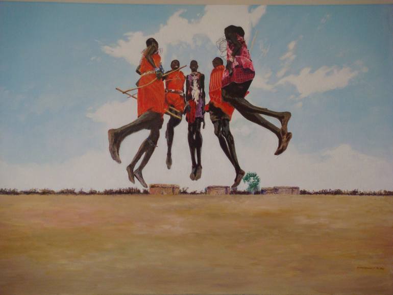 JUMP Painting by Hamish Ramsay | Saatchi Art
