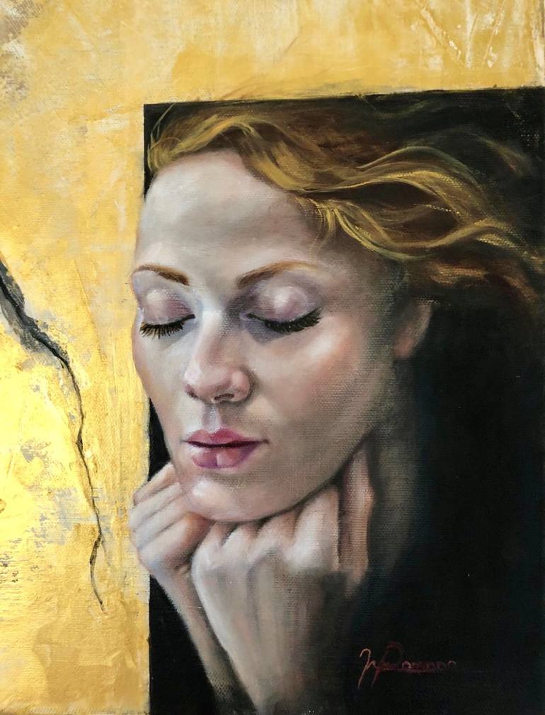 Beyond the crack Painting by Maria Romano | Saatchi Art