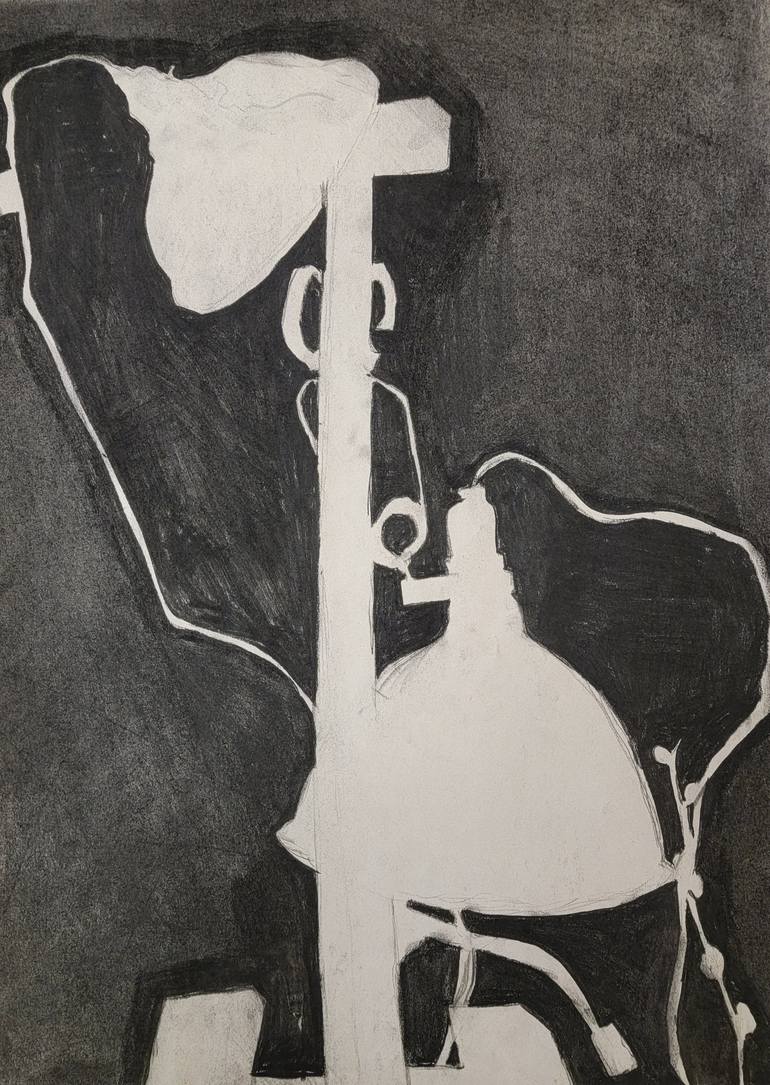 classroom lamps negative Drawing by Jasmine Elizabeth | Saatchi Art