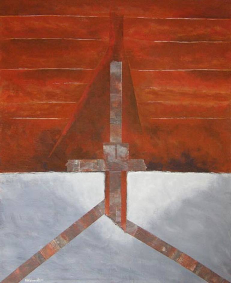 Earth Kiln Painting by Peter Edwards | Saatchi Art