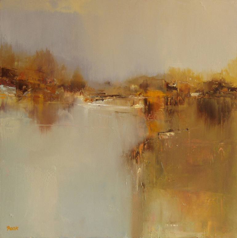 Riverbank, Chatsworth (SOLD) Painting by Graham Pook | Saatchi Art