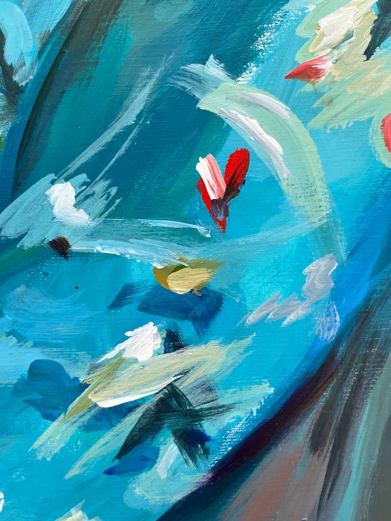 Fragment of the Blue Chair Painting by Sofya Beloded | Saatchi Art