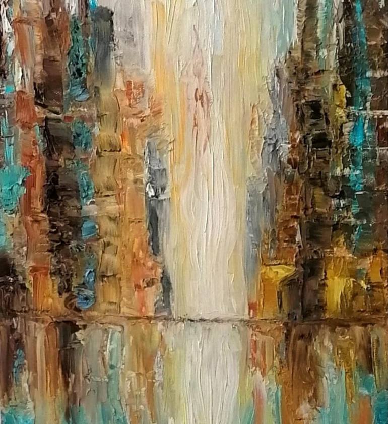 Skyline Painting by Razan Hamad | Saatchi Art