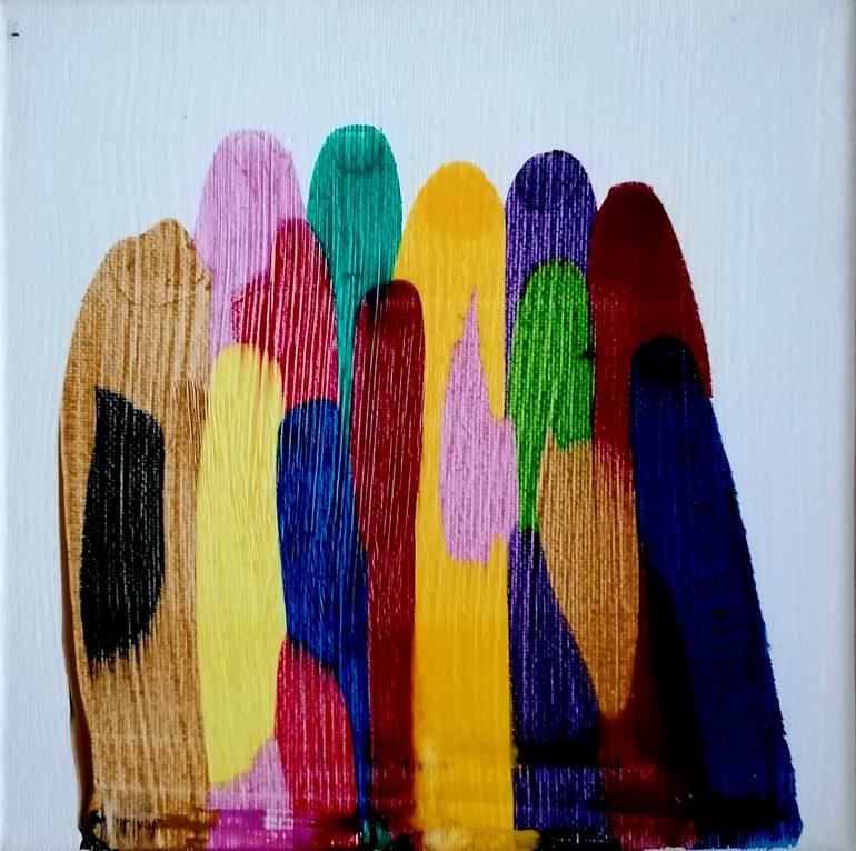 People Painting by Razan Hamad | Saatchi Art