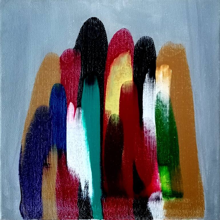 People Painting by Razan Hamad | Saatchi Art