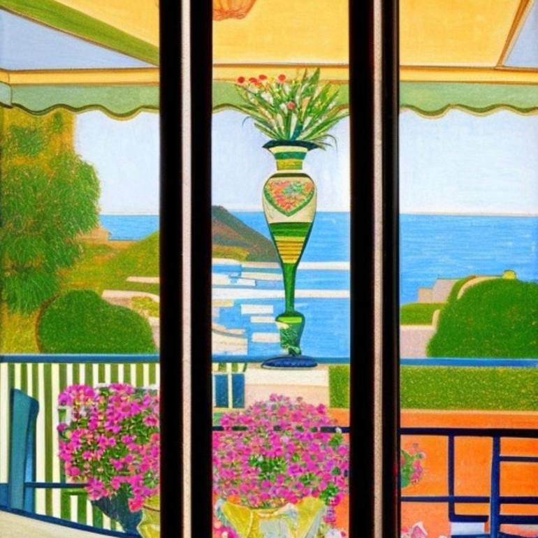 Italian Interior Painting by Karla Cohen | Saatchi Art