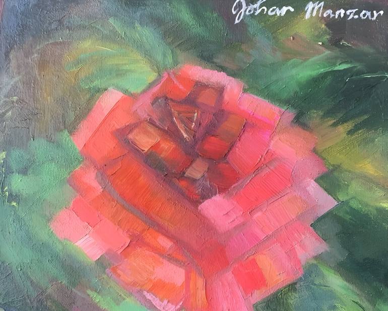 Splendor Rose Painting by Johar M | Saatchi Art United Kingdom