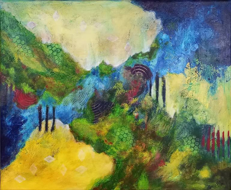 Paestum Painting by Aurélie ROCHETA | Saatchi Art