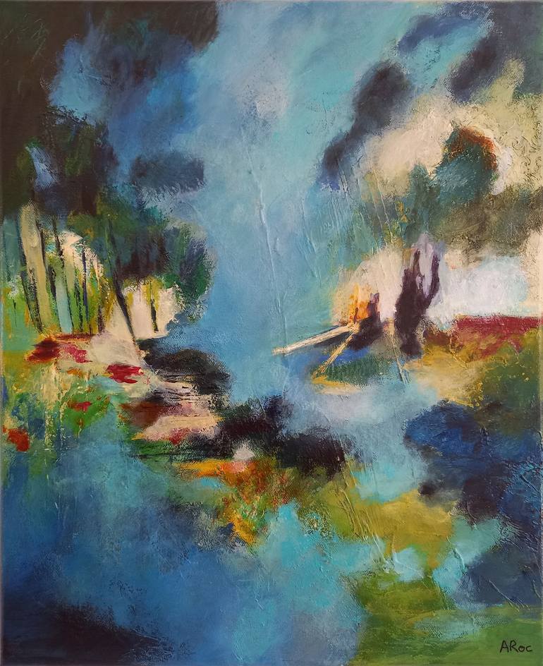 Maguelone 1 Painting by Aurélie ROCHETA | Saatchi Art