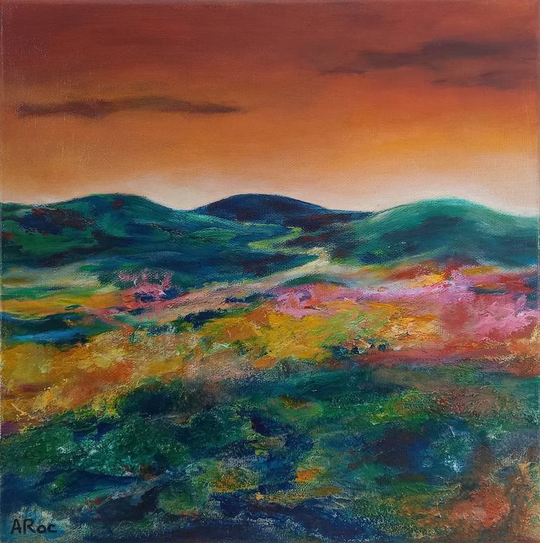 Hills Painting by Aurélie Rocheta | Saatchi Art
