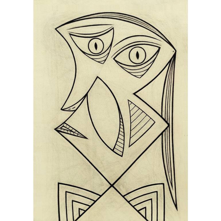 Girl sitting in a chair Drawing by Danilo Mančić | Saatchi Art