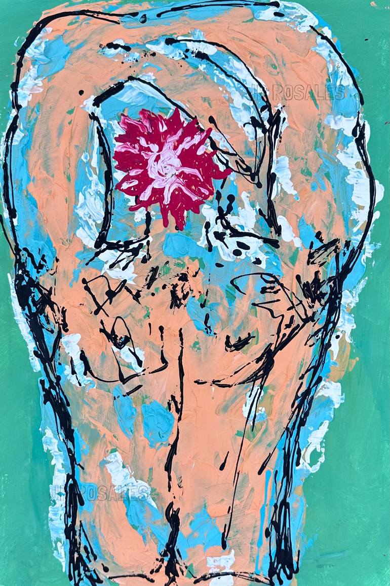 Intrusive Thought Painting by Juan Rosales | Saatchi Art