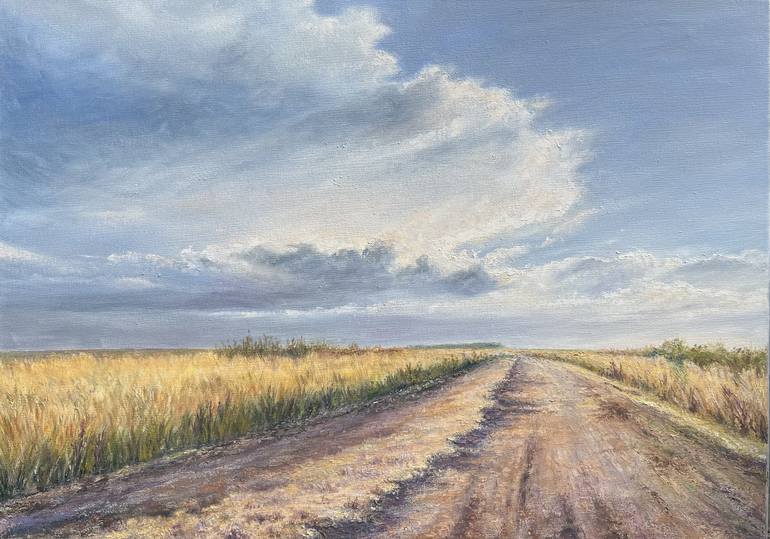 Camino de tierra Painting by Celeste Nieto | Saatchi Art