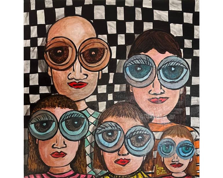 Family 5 Painting by Jose Botto | Saatchi Art