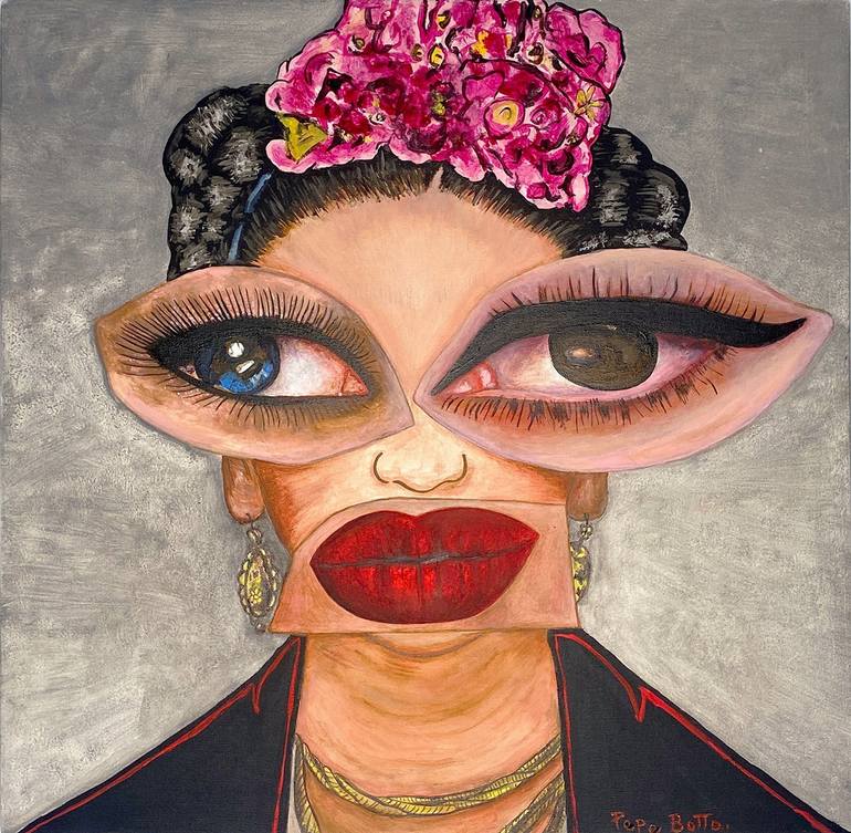 FRIDA KAHLOS AUNT Painting by Jose Botto | Saatchi Art