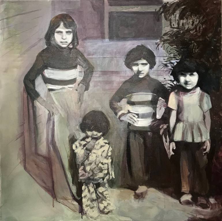Nostalgie Painting by Hamideh Sadeghieh | Saatchi Art