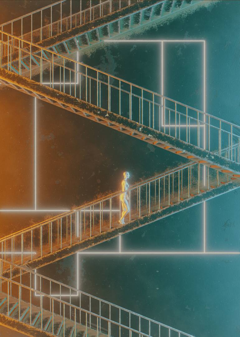 Stair Stair 3D Surrealism Render Artwork Digital by Rizky Irawan ...