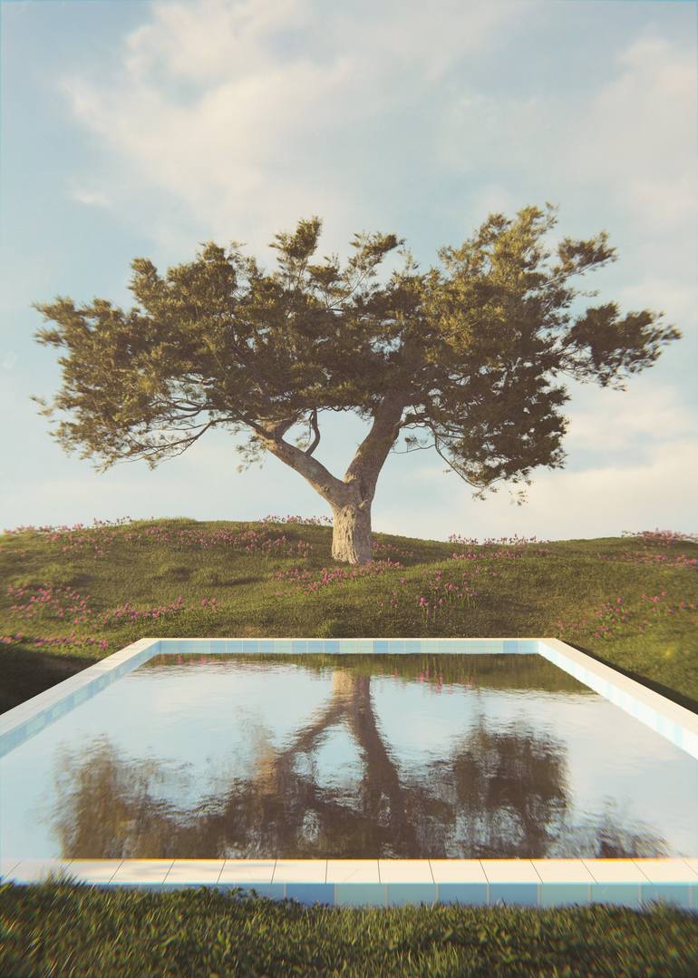 A Pool 3D Surrealism Render Artwork Digital by Rizky Irawan | Saatchi Art
