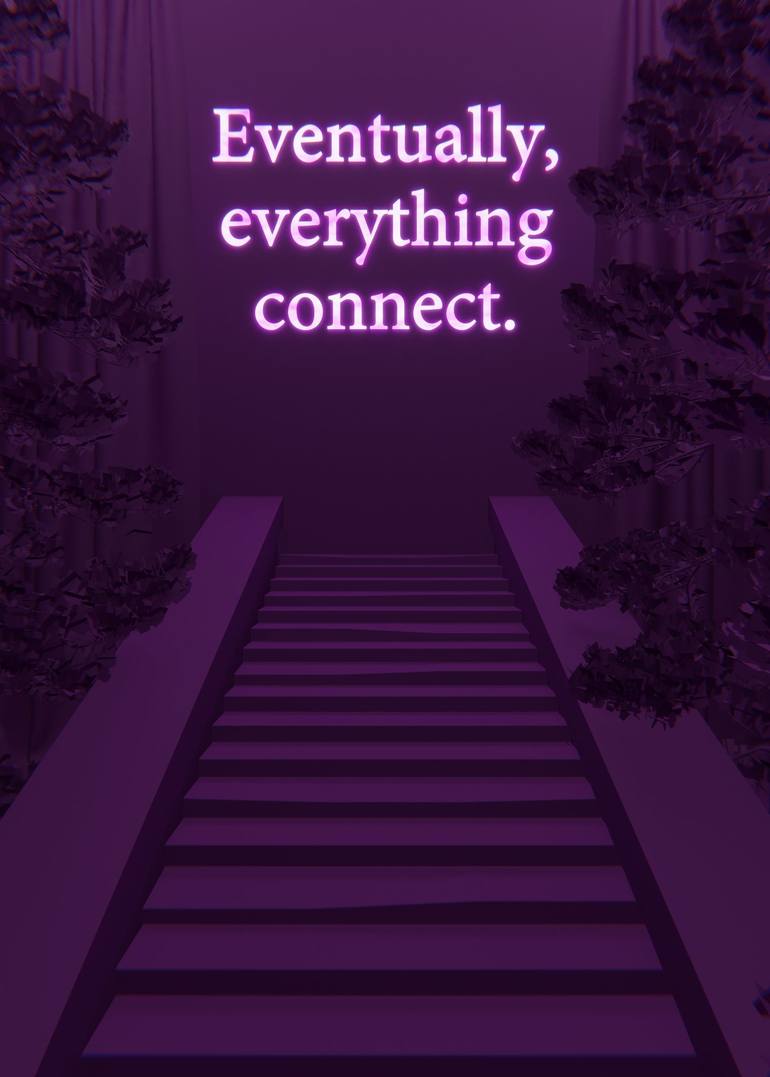 Connect Purple 3D Quote Aesthetics Digital by Rizky Irawan | Saatchi Art