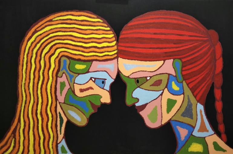 Expectation Painting by Luis Enrique Riquelme | Saatchi Art