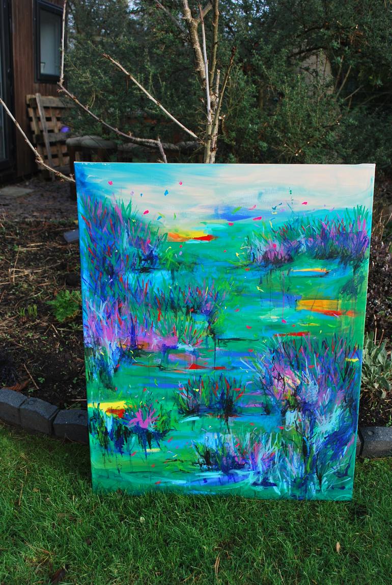 Surrey Hills Painting by Aasiri Wickremage | Saatchi Art