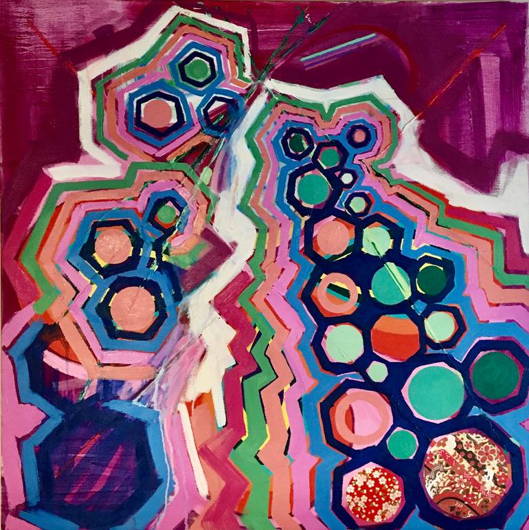 Fizz Painting by Debra Lansell | Saatchi Art
