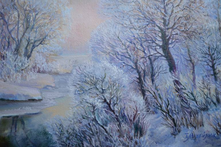 Crystal winter Painting by Galyna Mykhaylyuk | Saatchi Art