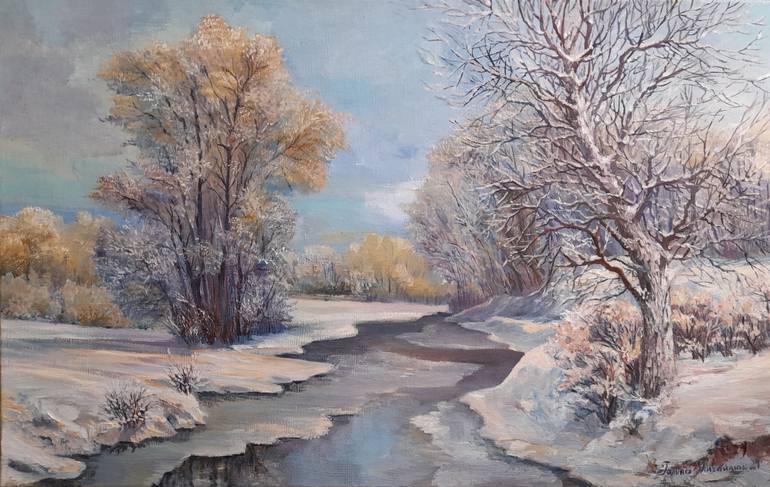 Winter Painting by Galyna Mykhaylyuk | Saatchi Art